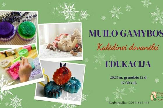 Muilo gamybos edukacija Kalėdinei dovanėlei